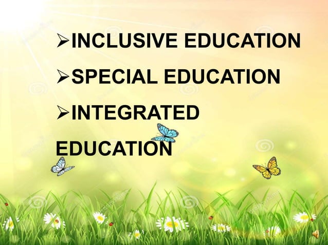 children with special needs: inclusive education, special education and ...