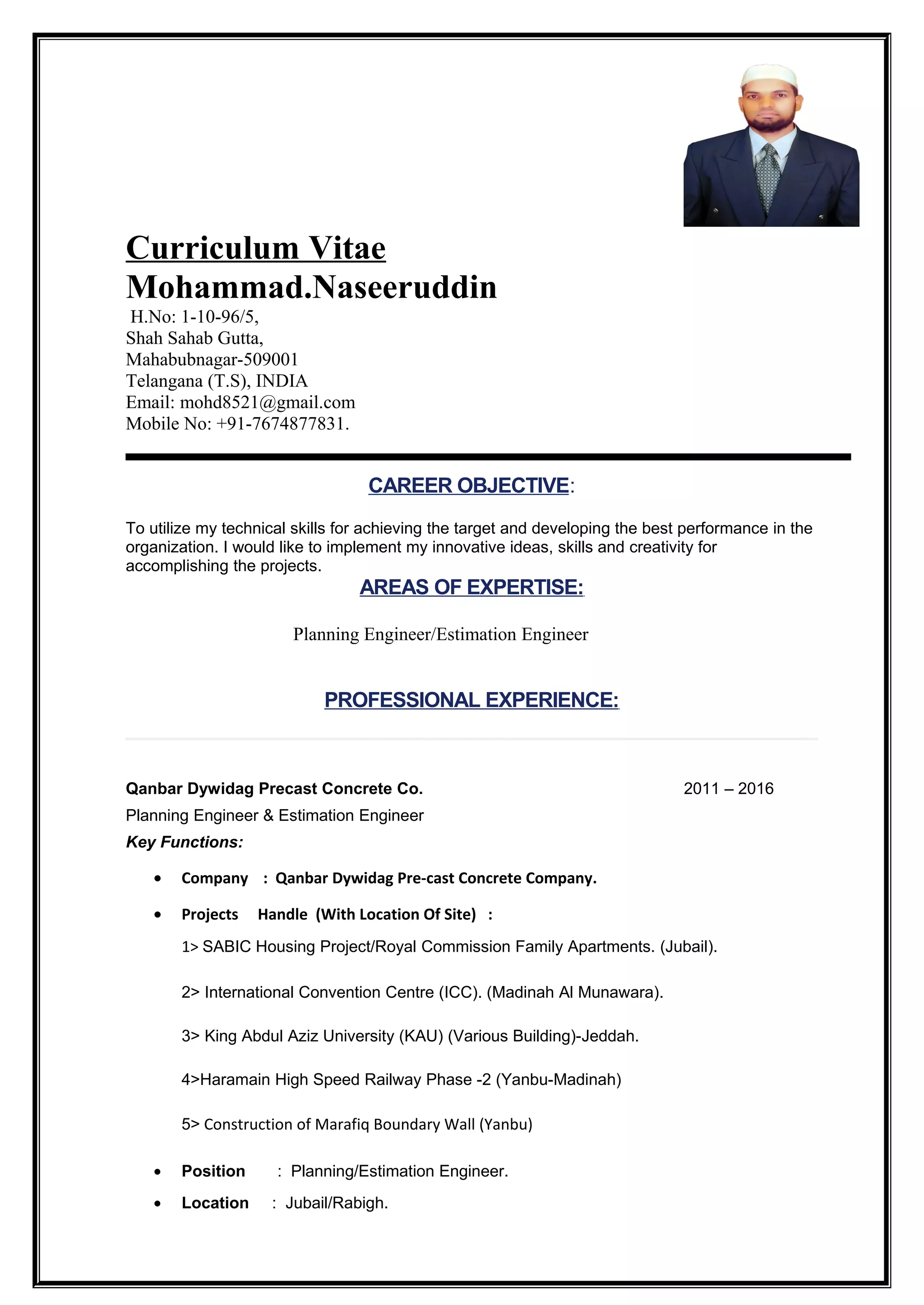 Naseer resume 2 | DOC