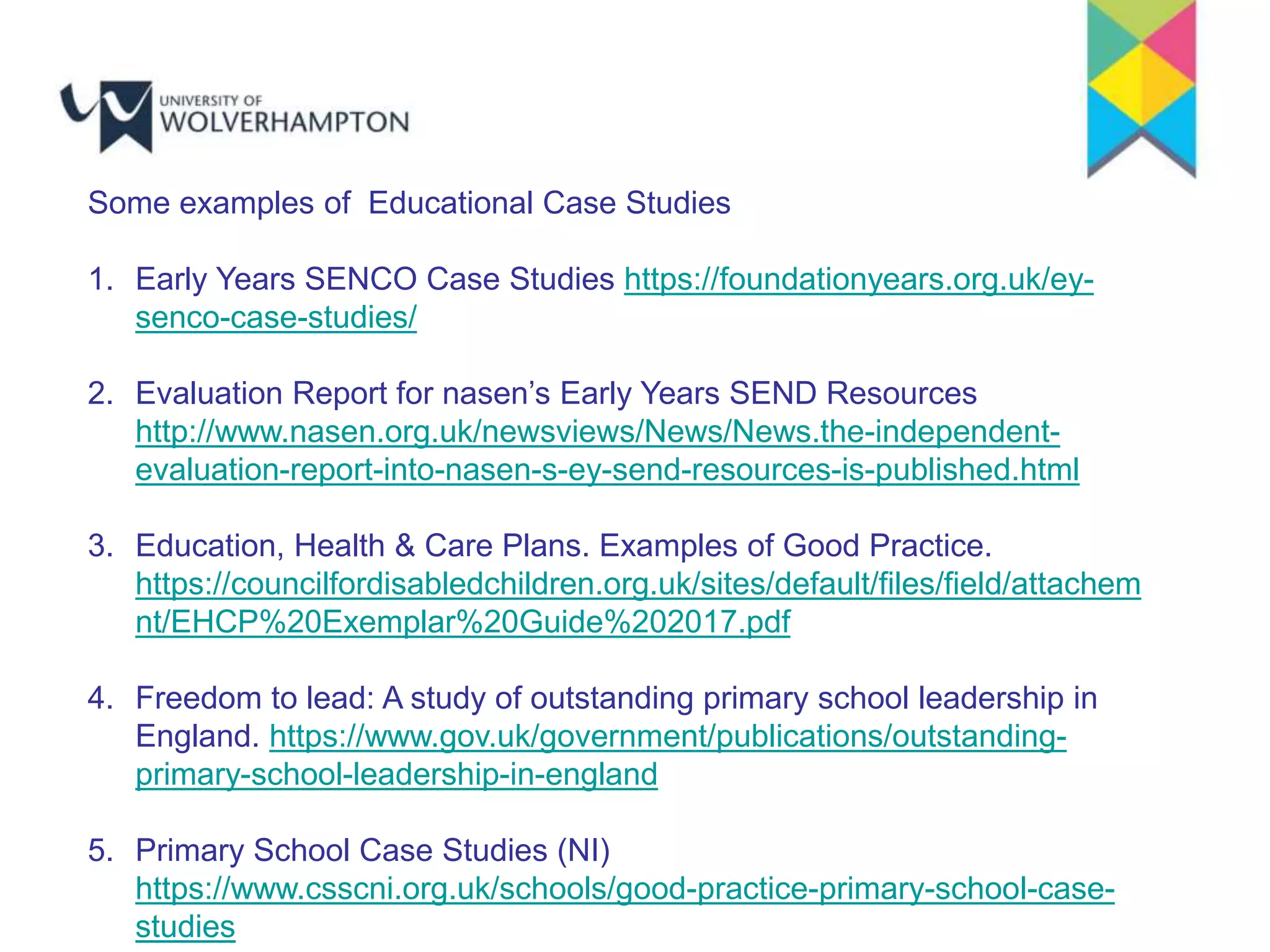 Using Case Study to Support Learners with SEND | PPTX