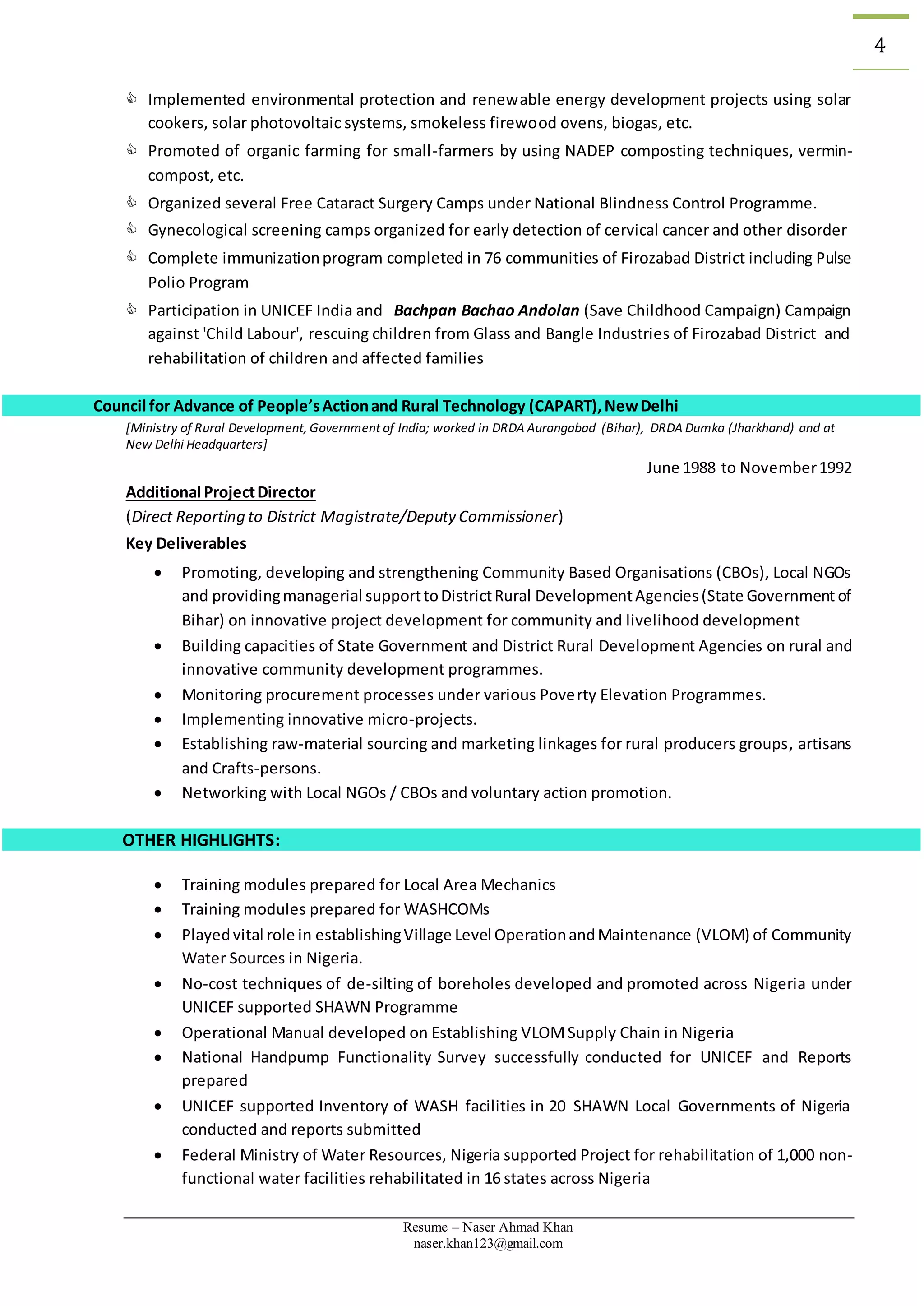Naser ahmad khan cv sep. 2016 | DOCX