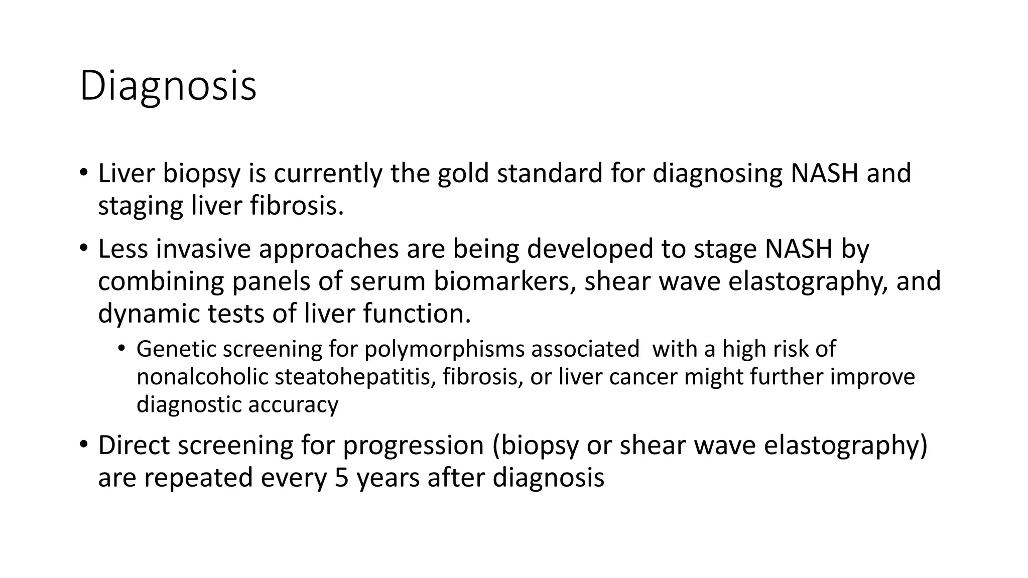 Nonalcoholic Steatohepatitis (NASH) Review | PPTX