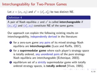 Optimization Approach to Nash Euilibria with Applications to ...