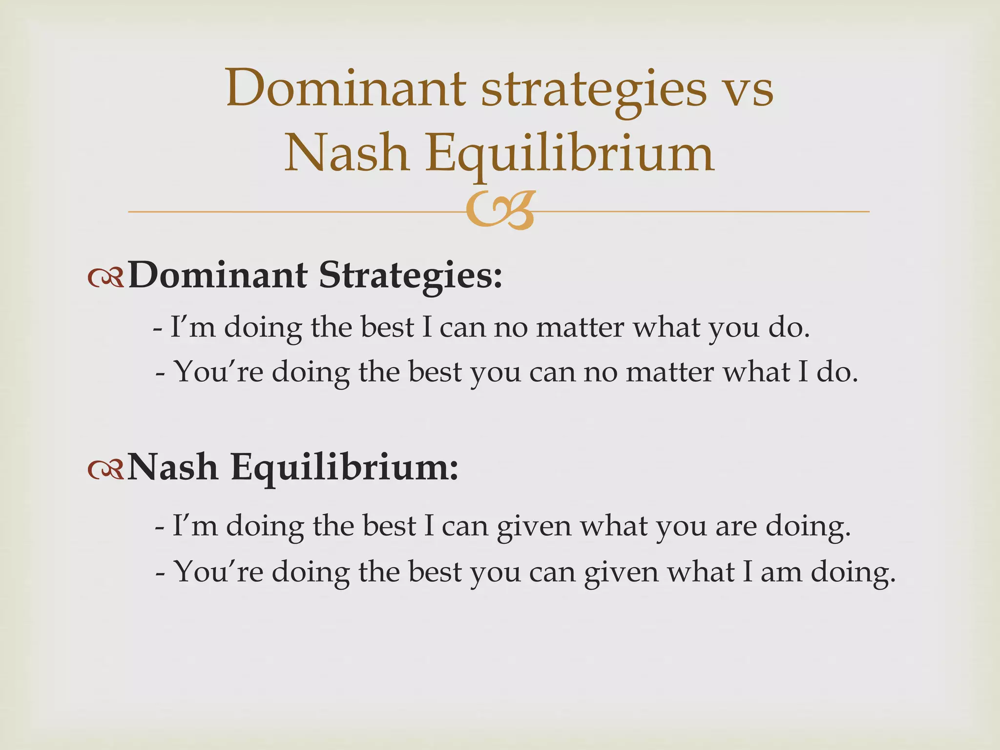 Nash equilibrium | PPTX