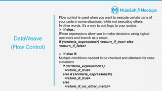 MuleSoft Nashik Virtual Meetup#3 - Deep Dive Into DataWeave and its Module | PPT
