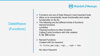 MuleSoft Nashik Virtual Meetup#3 - Deep Dive Into DataWeave and its Module | PPT