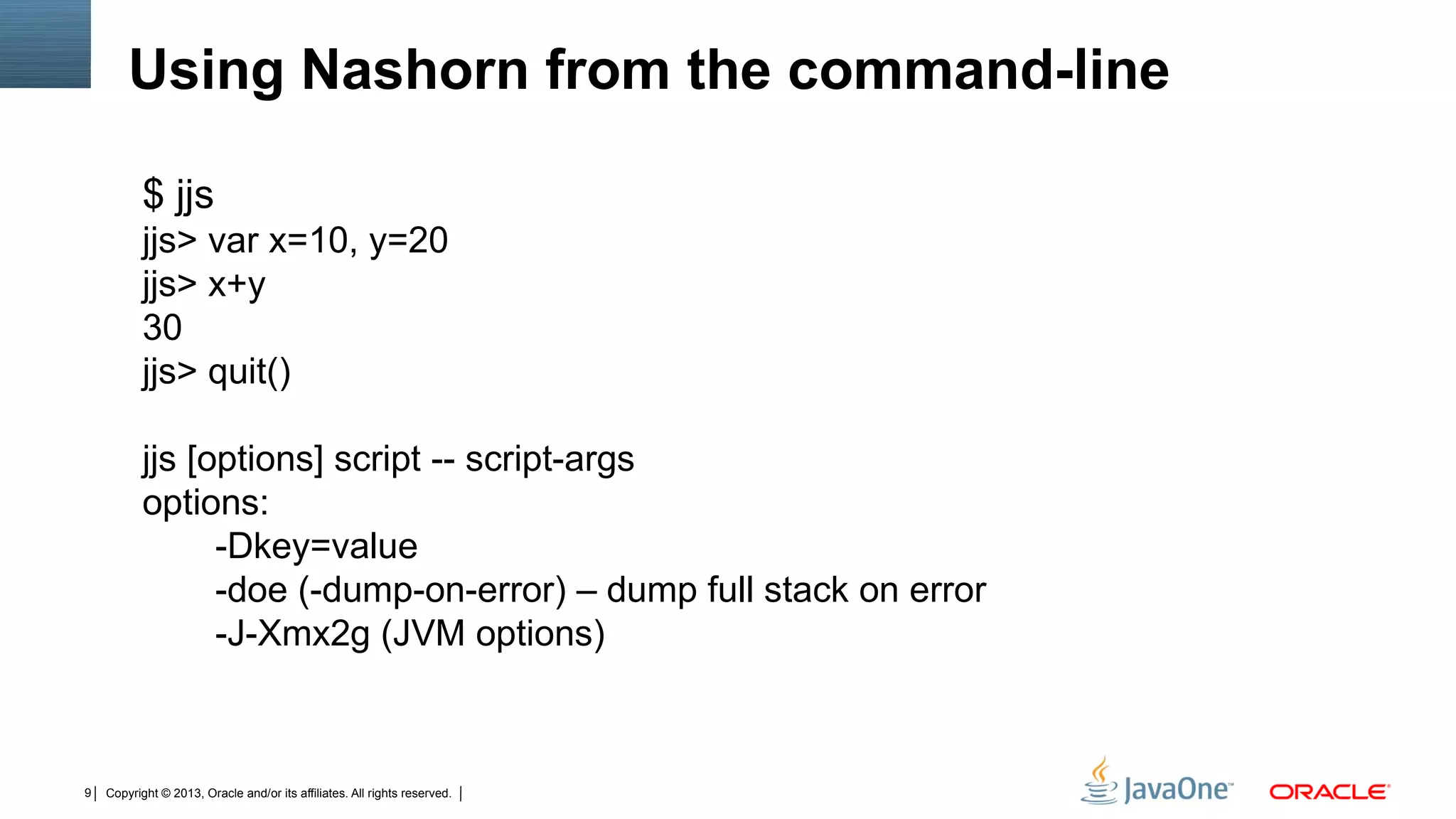 Nashorn - JavaScript on the JVM - Akhil Arora | PDF