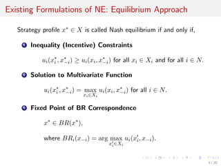 Nash Equilibrium Equation