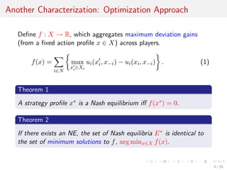 Nash Equilibrium Equation