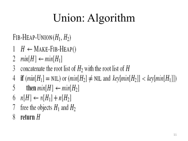 Fibonacci Heaps | PPTX