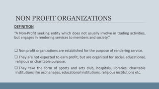 ACCOUNTING FOR NON-PROFIT ORGANIZATION | PPTX