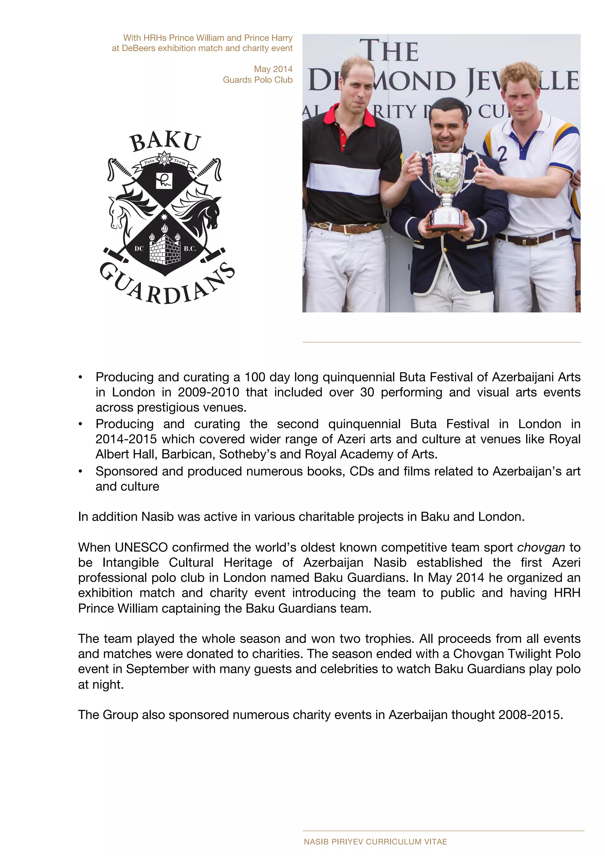 Nasib n. piriyev short bio | PDF