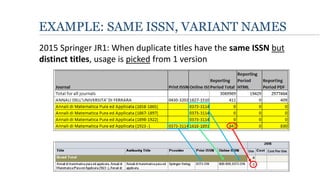 Beyond COUNTER Compliant: Ways to Assess E-Resources Reporting Tools | PPT