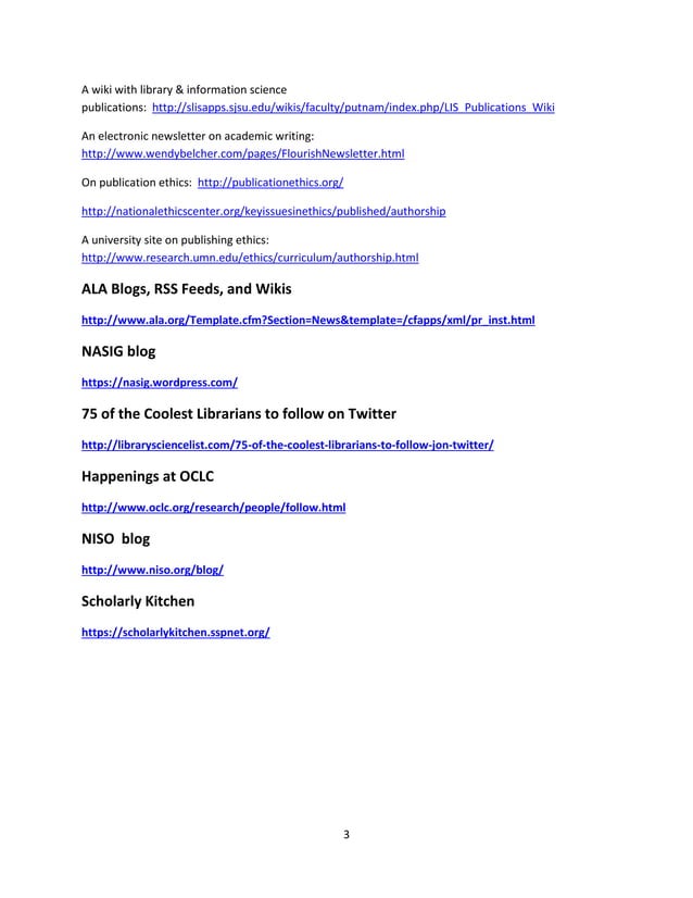 Nasig academic writing and pub bibliography 2016 | PDF