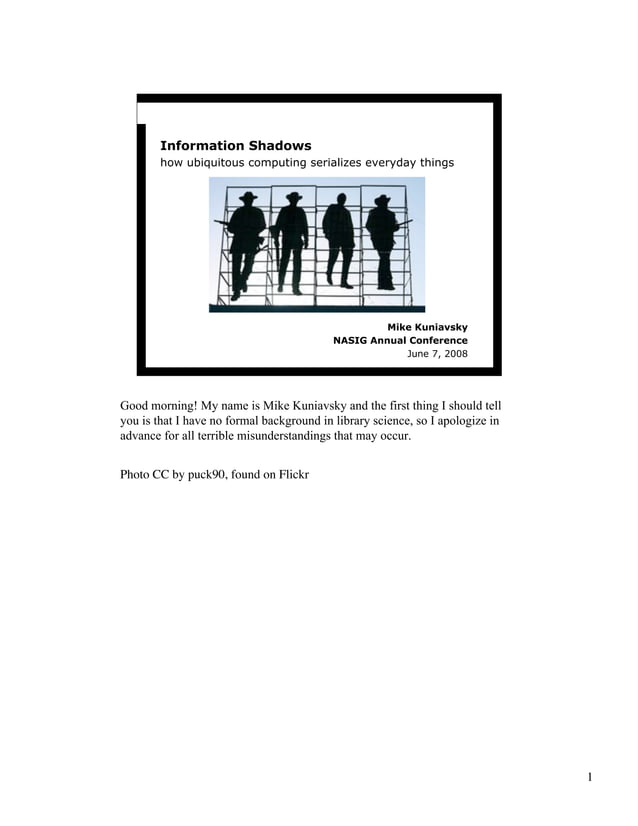 Nasig Keynote 0.2 | PDF
