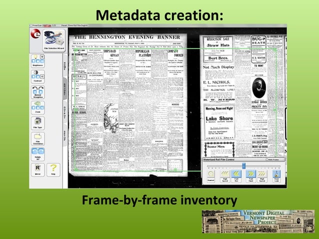 Vermont digital newspaper project: From reel to real | PPT