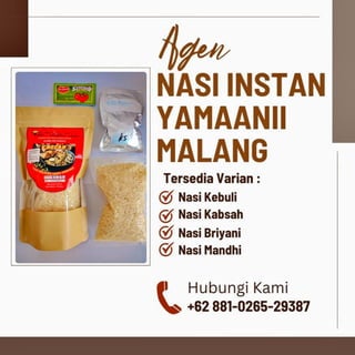 Nasi Instan Yamaanii_ Nasi Basmati dan Bumbu Instan dengan Rasa Tak ...