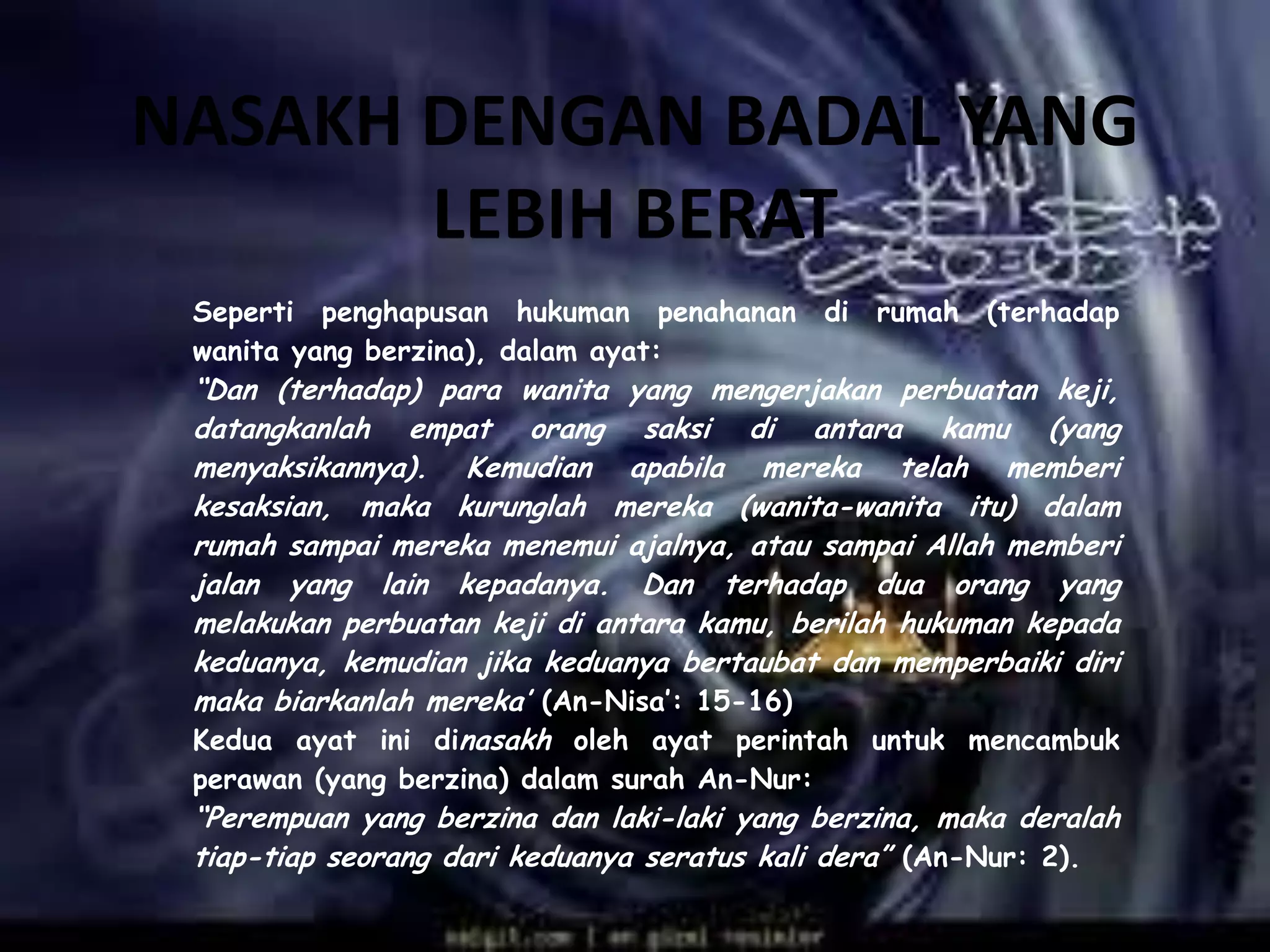 Nasikh dan mansukh | PPTX