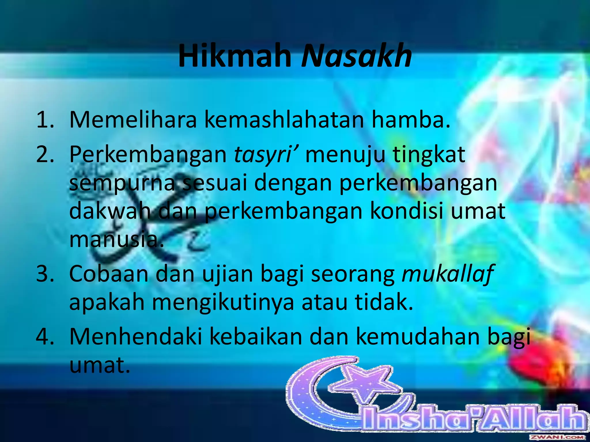Nasikh dan mansukh | PPTX