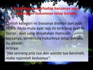 Nasikh dan mansukh | PPTX