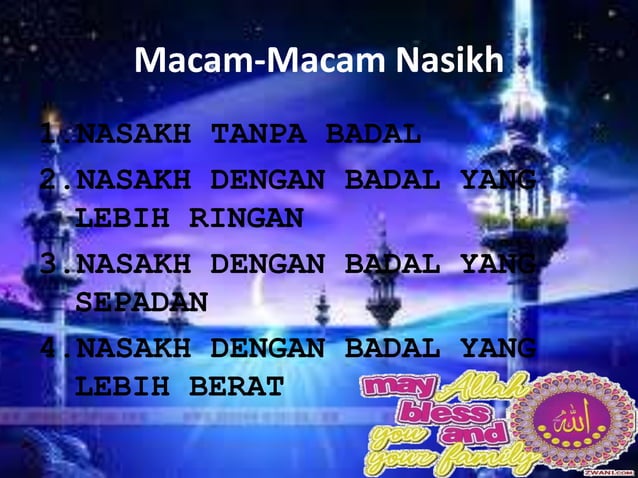 Nasikh dan mansukh | PPTX