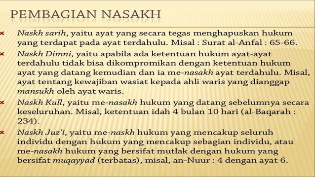 Nasikh dan Mansukh; Muhkam dan Mutasyabih.pptx