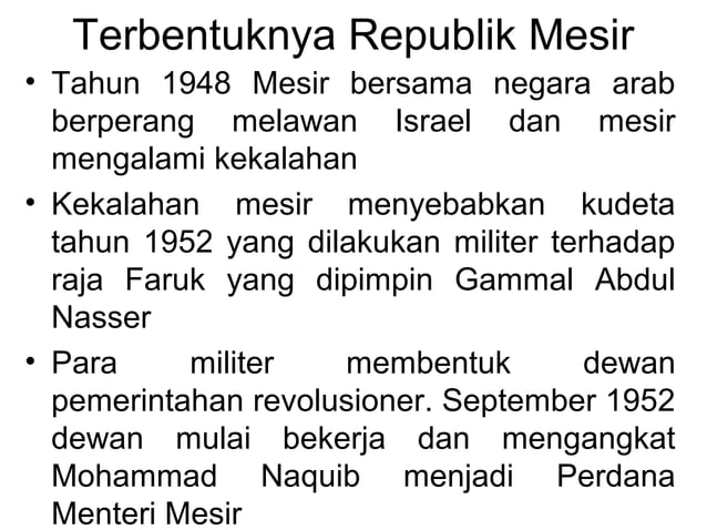 Gerakan nasionalisme mesir | PPT