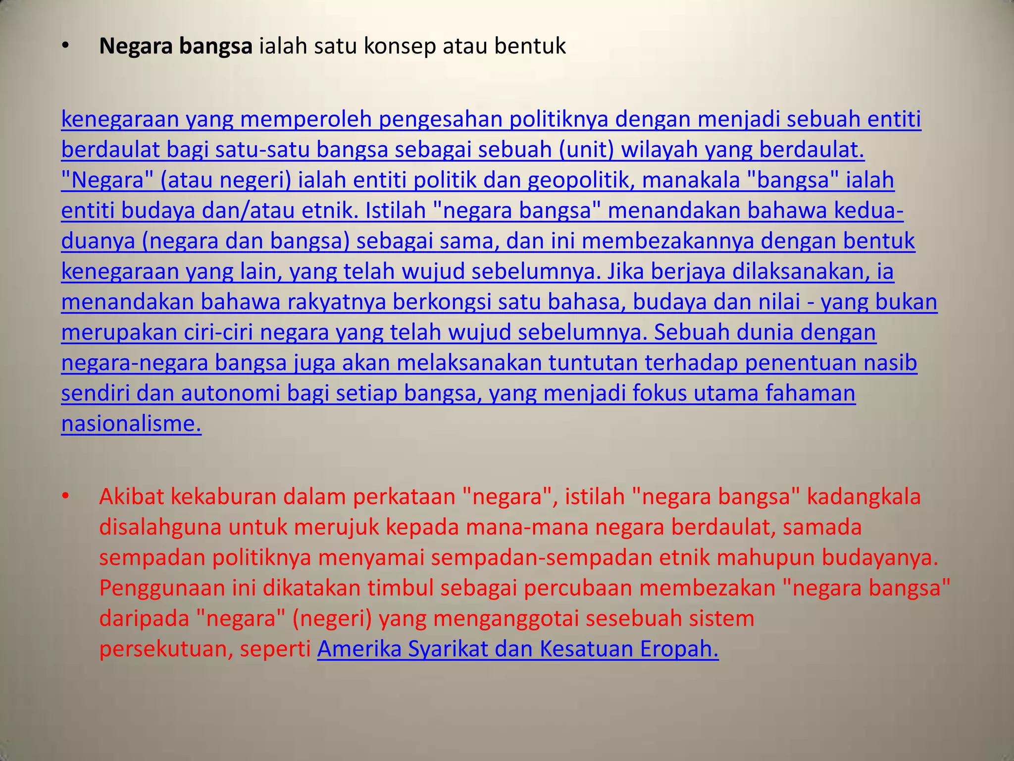 Nasionalsime dan pembentukan negara bangsa | PPTX