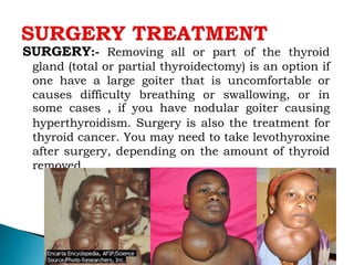 GOITER (DISEASE OF THYRIOD GLAND) | PPTX