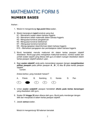 Naskah Murid Modul 1 Number Bases | PDF