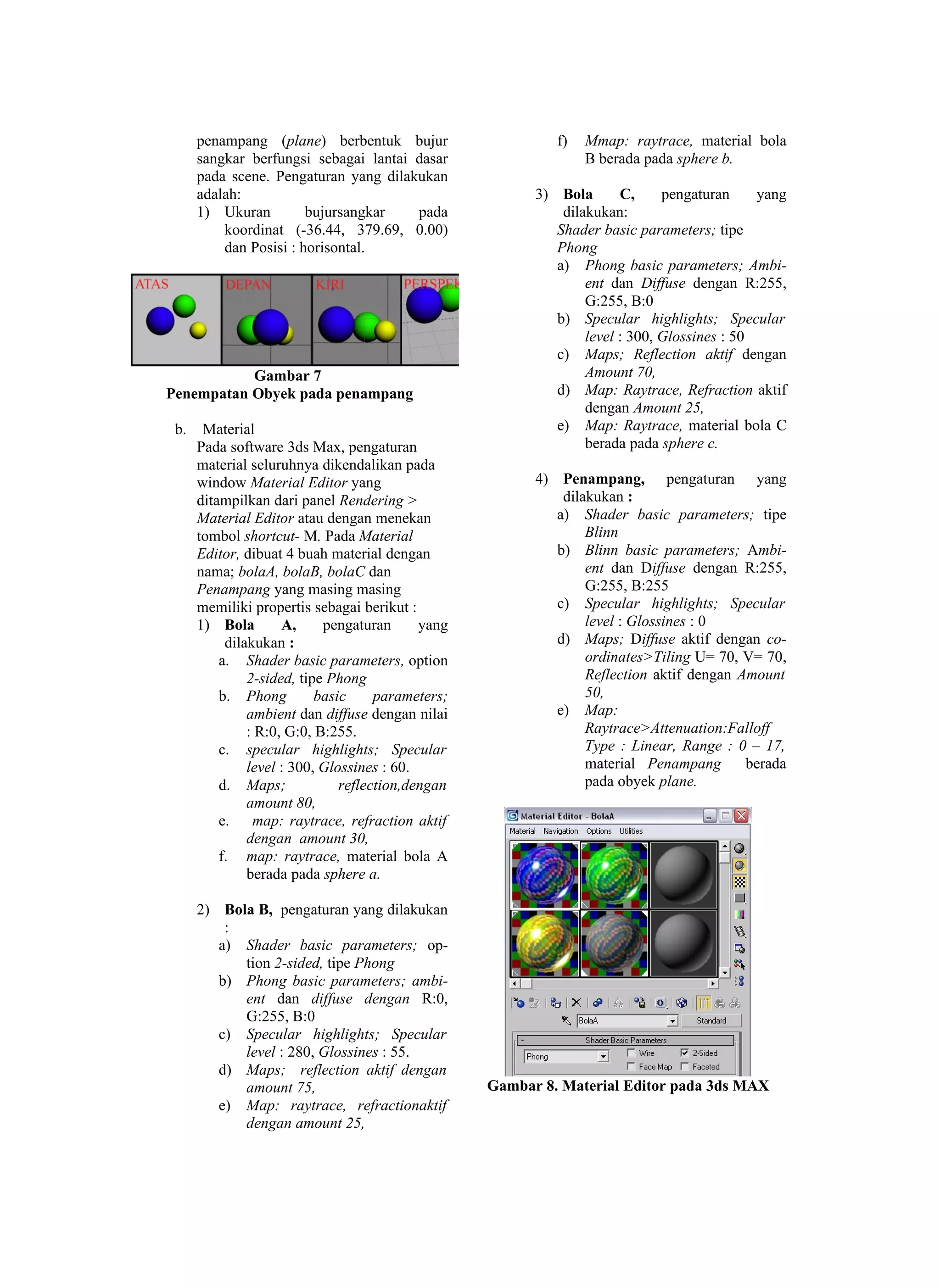 Naskah algorithma ray tracing & sceneline | DOC