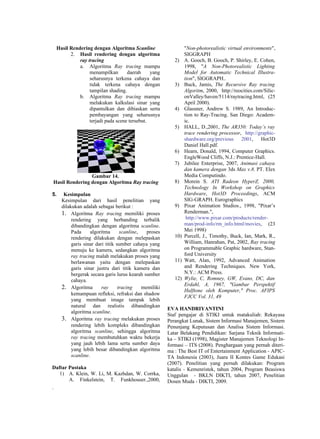 Naskah algorithma ray tracing & sceneline | PDF