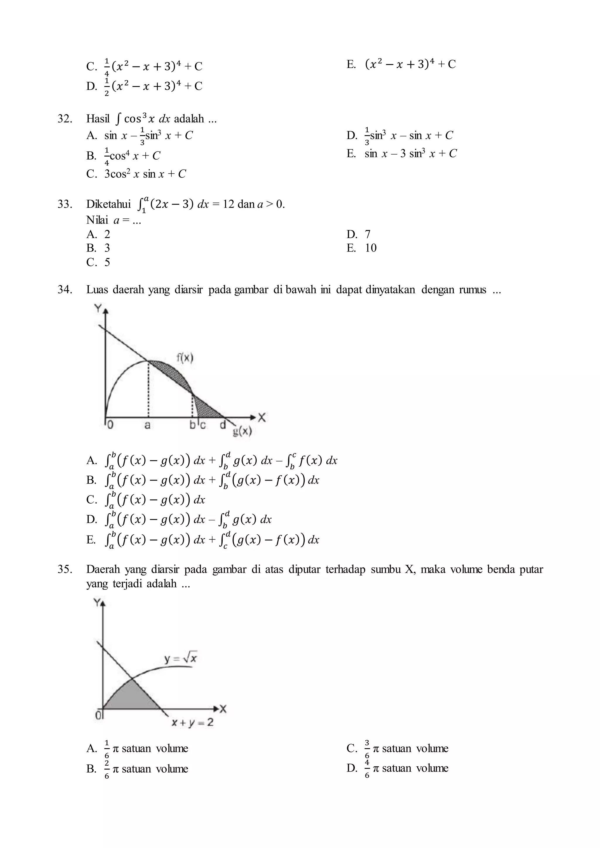 Naskah Asli UN Matematika SMA IPA 2009 | PDF