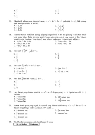 Naskah Asli UN Matematika SMA IPA 2010 | DOCX