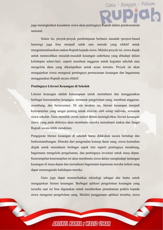 Naskah Lomba CBP Rupiah - Guru sebagai Tauladan dalam Menginternalisasikan Makna Rupiah - Walid ...