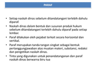 Naskah Dinas YANG BAGI PERANGKAT NAGARIpptx | PPT