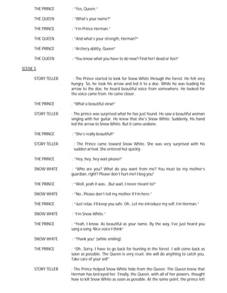 Naskah Drama "Snow White" | PDF