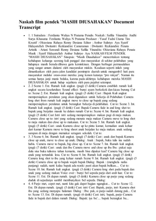 Naskah film pendek | PDF