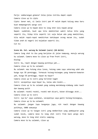 Naskah film pendek 'MASIH DIUSAHAKAN' | PDF