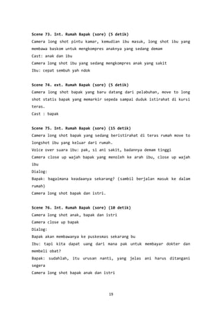Naskah film pendek 'MASIH DIUSAHAKAN' | PDF