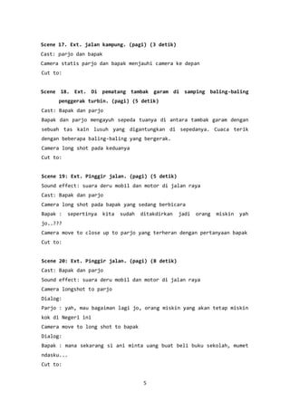 Naskah film pendek 'MASIH DIUSAHAKAN' | PDF