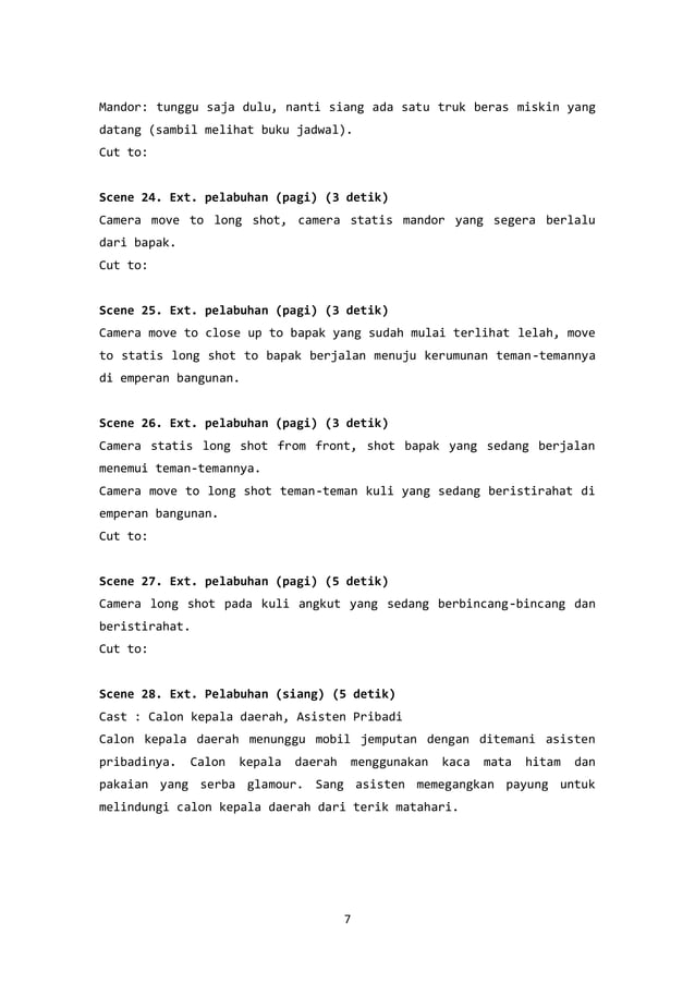 Naskah film pendek 'MASIH DIUSAHAKAN' | PDF