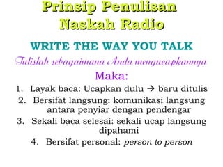 Naskah siaran | PPT