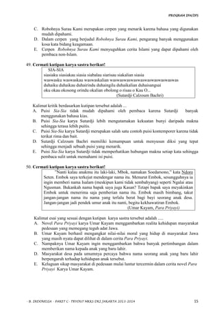TRYOUT 4 BHS INDONESIA PAKET C | PDF
