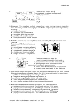 TRYOUT 4 BIOLOGI D 2014 | DOCX
