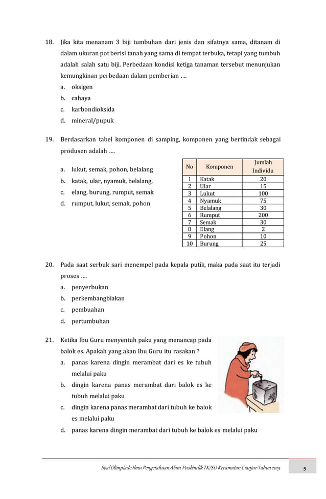 Naskah soal ipa | DOCX