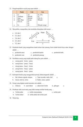 NASKAH SOAL IPA MI | PDF