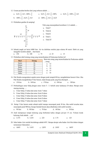 NASKAH SOAL MATEMATIKA KSMI | PDF