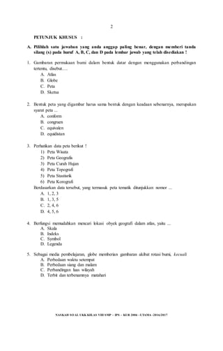 Naskah soal ukk ips oke | PDF