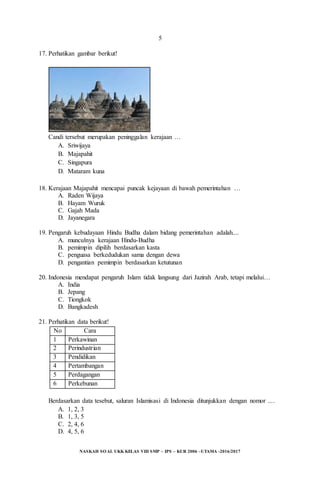 Naskah soal ukk ips oke | PDF