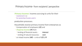 Concepts & Definitions in National Accounts | PPTX